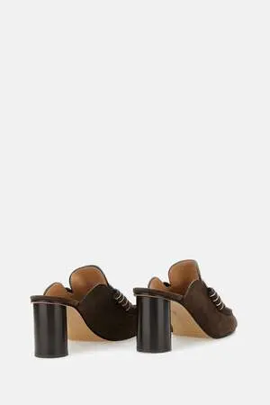 JW Anderson Mule With Heel Loafer - Brown