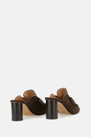 JW Anderson Mule With Heel Loafer - Brown