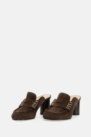 JW Anderson Mule With Heel Loafer - Brown
