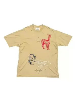 SONG FOR THE MUTE Sketchbook Graphic Tee T-shirt - Neutrals