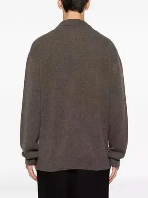 THE ROW Leach Collared Sweater - Brown