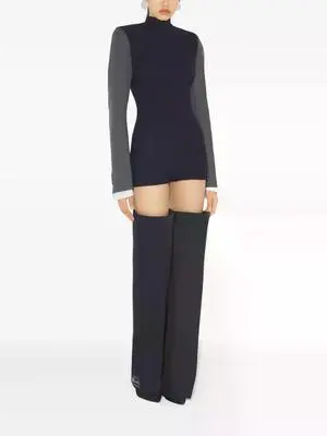 JEAN PAUL GAULTIER Ribbed Long-sleeve Bodysuit - Blue
