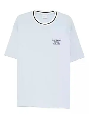 Drole De Monsieur Crew-neck T-shirt - Blue