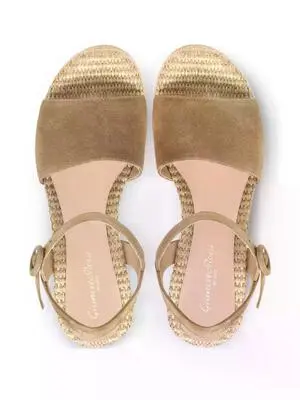 GIANVITO ROSSI 75mm Carol Buckle-suede Sandals