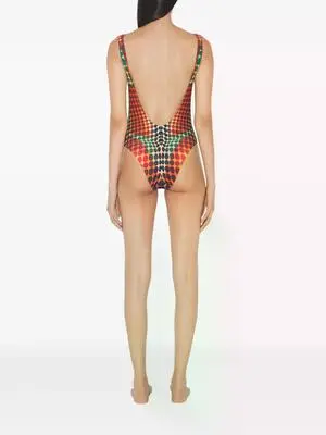 JEAN PAUL GAULTIER Re-edition Printed Swimsuit - Red