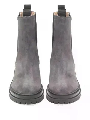 GIANVITO ROSSI 40mm Chester Lug-sole Chelsea Boots - Grey