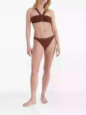 ERES Rendez-vous Ruched Strap Bikini Top - Brown