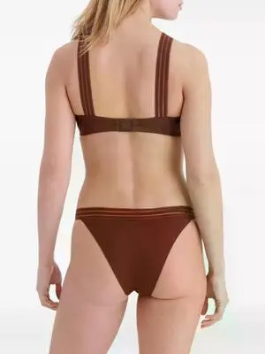ERES Rendez-vous Ruched Strap Bikini Top - Brown