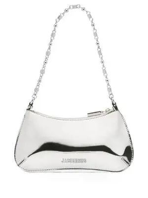 Jacquemus Le Petit Bisou Chaine Shoulder Bag - Silver