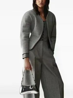 Jacquemus Le Petit Bisou Chaine Shoulder Bag - Silver