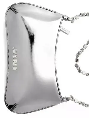 Jacquemus Le Petit Bisou Chaine Shoulder Bag - Silver