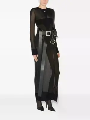 JEAN PAUL GAULTIER Long-sleeves Knitted Maxi Dress