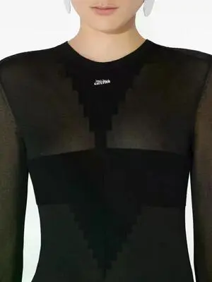 JEAN PAUL GAULTIER Long-sleeves Knitted Maxi Dress