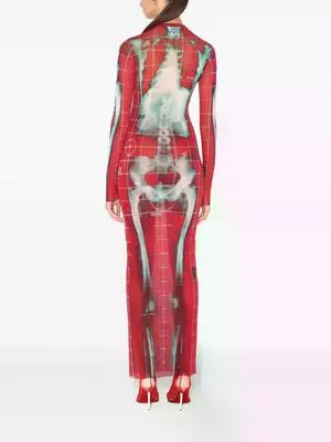 JEAN PAUL GAULTIER Squeletor Mesh Long Dress