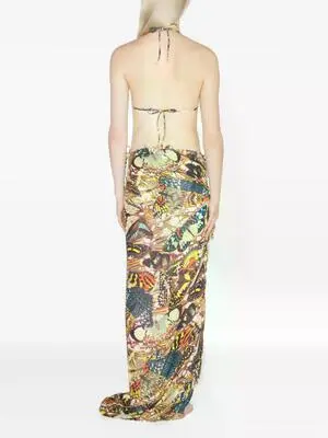 Jean Paul Gaultier Le Paréo Printed Skirt