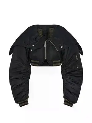 JEAN PAUL GAULTIER Zip-fastening Cropped Jacket - Black
