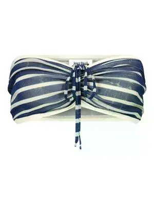 JEAN PAUL GAULTIER Striped Bandeau Top - Blue