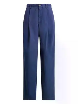 Polo Ralph Lauren Pleated Cotton-blend Trousers