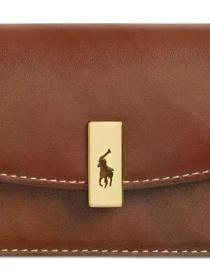 Polo Ralph Lauren Fold-over Leather Wallet - Brown