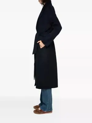 Zadig&Voltaire Belted Wool Blend Coat - Blue