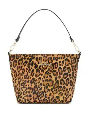 MC2 SAINT BARTH Leopard-pattern Tote Bag With Logo Plaque