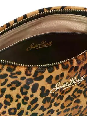MC2 SAINT BARTH Leopard-pattern Tote Bag With Logo Plaque