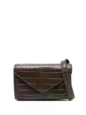 MICOLI Intasca Crocodile-effect Crossbody Bag