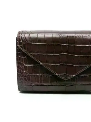 MICOLI Intasca Crocodile-effect Crossbody Bag