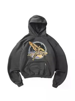 REPRESENT Graphic Print Hoodie - Grey