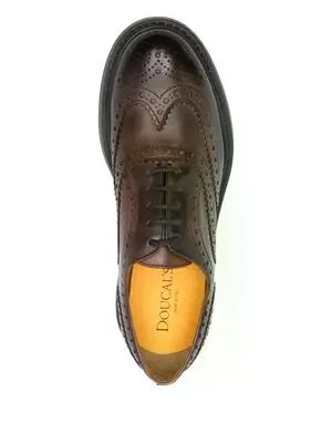DOUCAL'S Brogue Leather Oxford Shoes