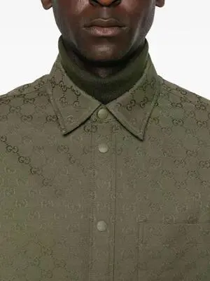 Gucci Monogram-embossed Shirt