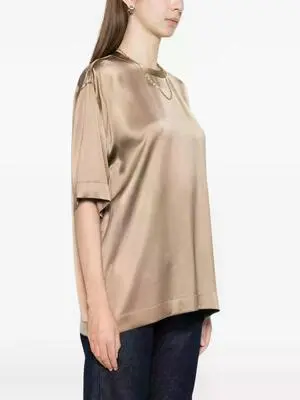 TOTEME Round-neck T-shirt - Brown