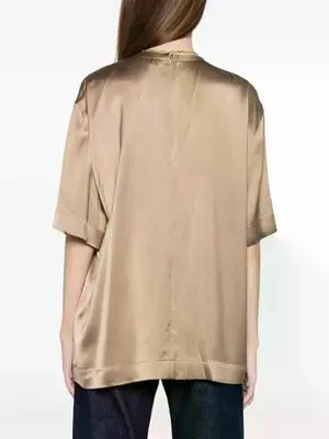TOTEME Round-neck T-shirt - Brown