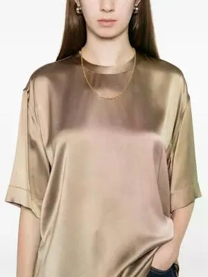 TOTEME Round-neck T-shirt - Brown