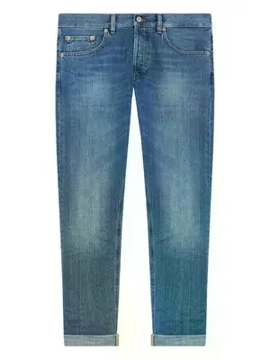 DONDUP Five-pocket Cuffed-hem Jeans - Blue