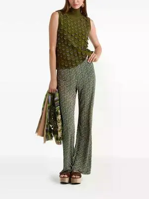 Malìparmi Geometric-pattern Palazzo Pants