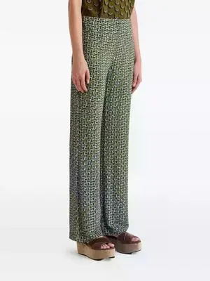 Malìparmi Geometric-pattern Palazzo Pants