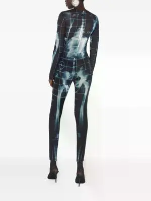 JEAN PAUL GAULTIER Printed Jumpsuit - Black