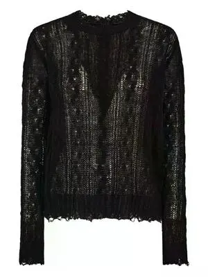 Alanui Open-work Ruffled Jumper