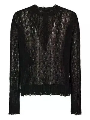 Alanui Open-work Ruffled Jumper