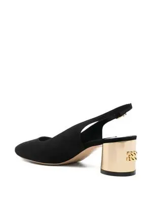 Casadei 60mm Round-toe Pumps