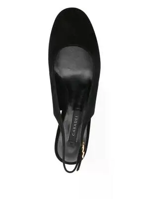 Casadei 60mm Round-toe Pumps