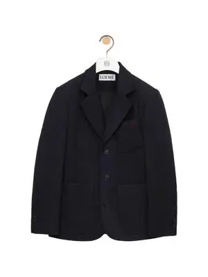 Loewe Logo-embroidered Jacket - Blue