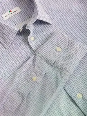 LOJA DAS MEIAS Floral-pattern Shirt - Blue