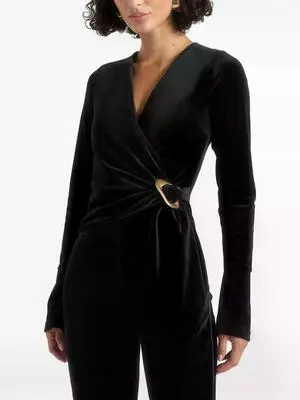 Manière De Voir Velour-effect Jumpsuit
