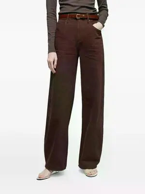 HEY JOANIE Slope Curve Five-pocket Jeans - Brown