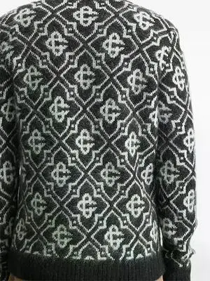Casablanca Monogram Sweater - Black
