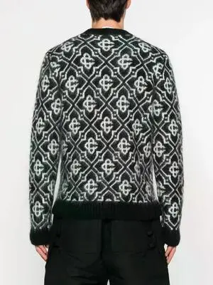 Casablanca Monogram Sweater - Black