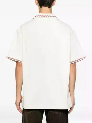 Drole De Monsieur Embroidered Pocket Shirt - Neutrals