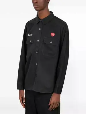 HUMAN MADE Embroidered Work Shirt - Black